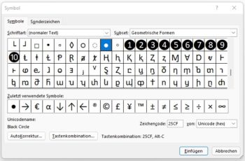 Word: Symbole und Sonderzeichen einfach einfügen