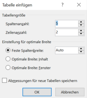Eine Word Tabelle erstellen und formatieren | Tipps & Tricks