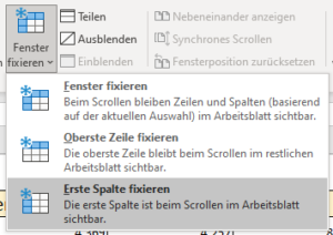 Excel Zeilen und Spalten fixieren: Sehr praktisch