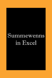 Summewenns in Excel: Addieren mit mehreren Kriterien.
