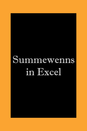 Summewenns in Excel: Addieren mit mehreren Kriterien.