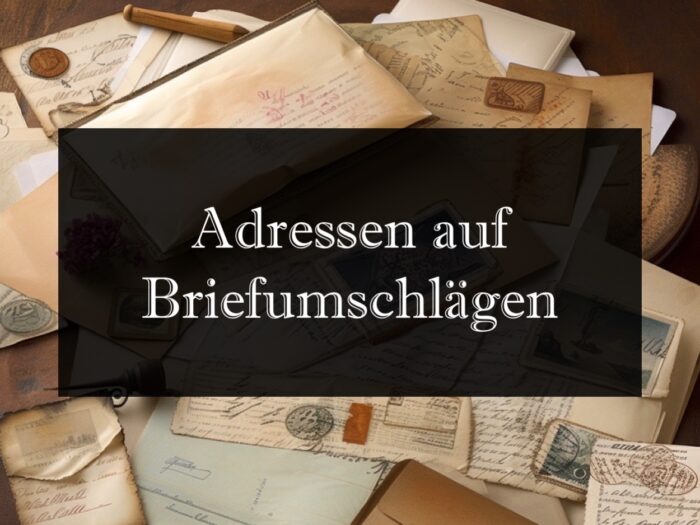 Adresse schreiben auf Briefen: Briefumschlag richtig beschriften