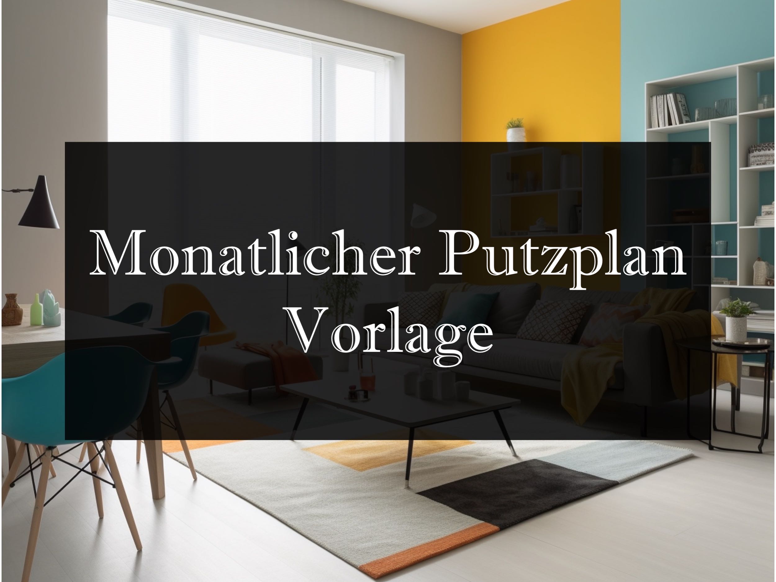 Monatlicher Putzplan Haushalt: Vorlage zum Ausdrucken